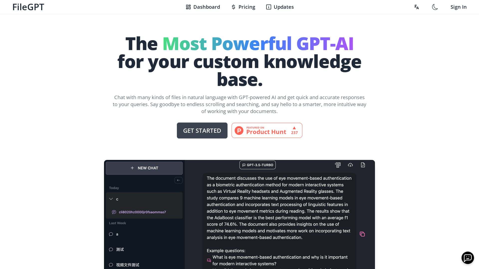 FileGPT | Chat with Files for Quick and Accurate Responses | Futureen
