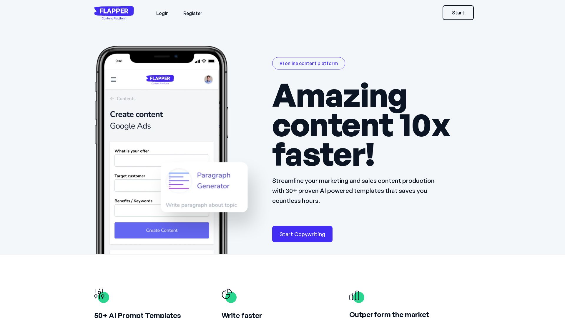 Flapper.ai | Streamline Content Production with AI Templates | Futureen