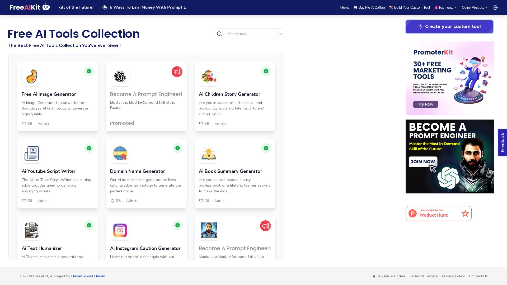 FreeAiKit | Create Your Own AI Tool Instantly! | Futureen