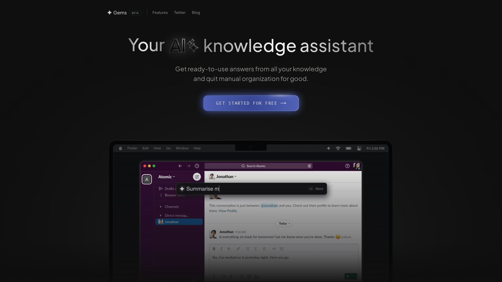 Gems.so | Your AI knowledge assistant for quick answers | Futureen