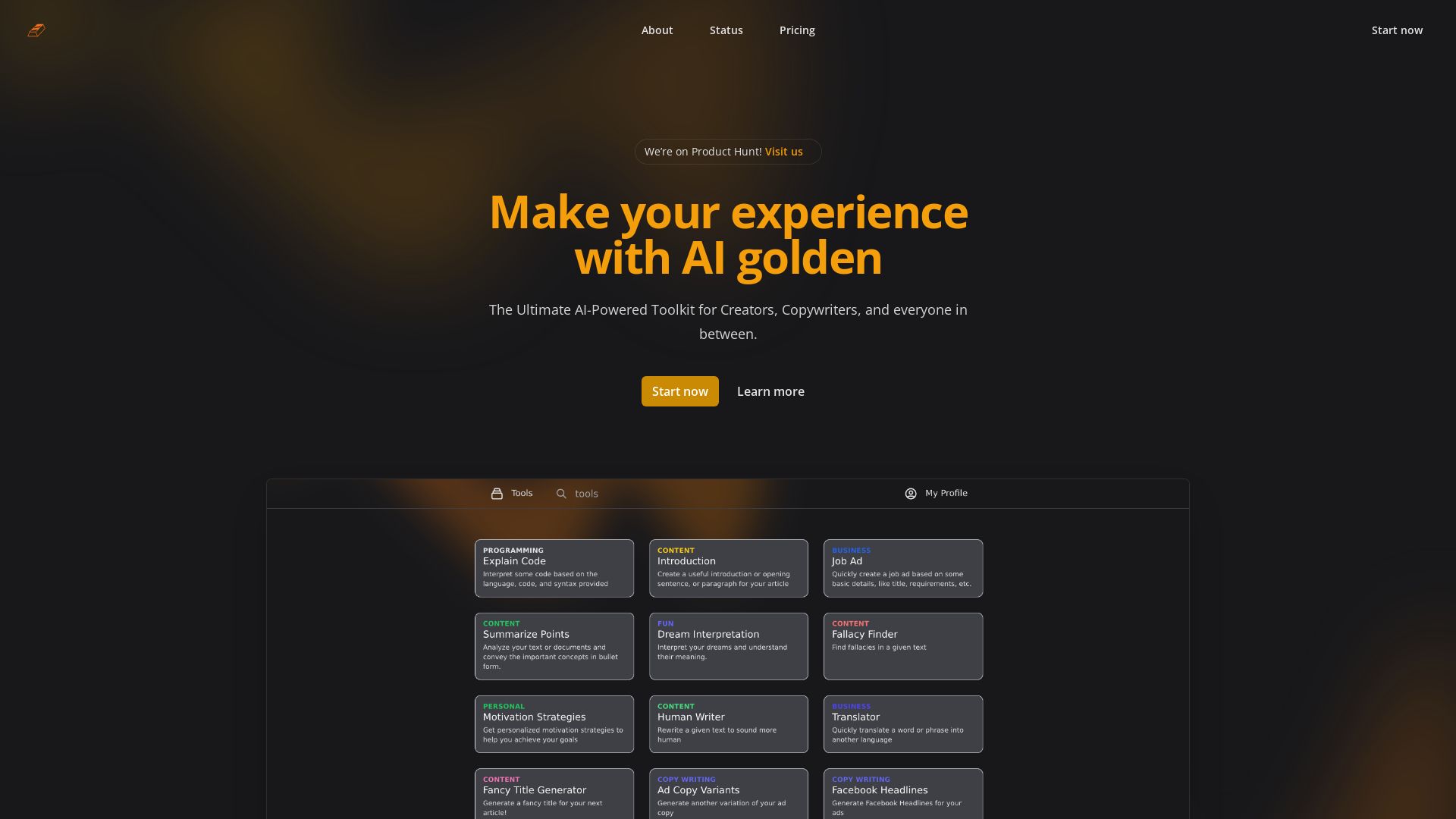 Golden Chat | The Best AI Toolkit for Copywriters! | Futureen