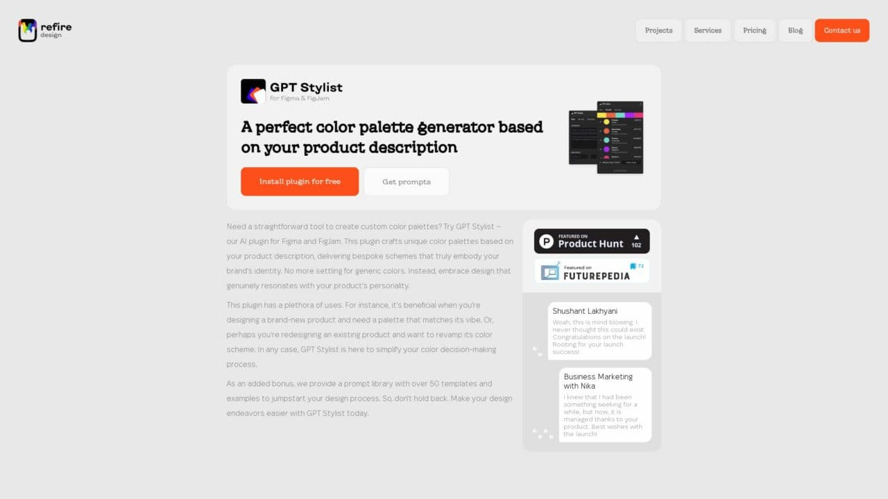 GPT Stylist 🎨 Create Custom Color Palettes with AI | Futureen