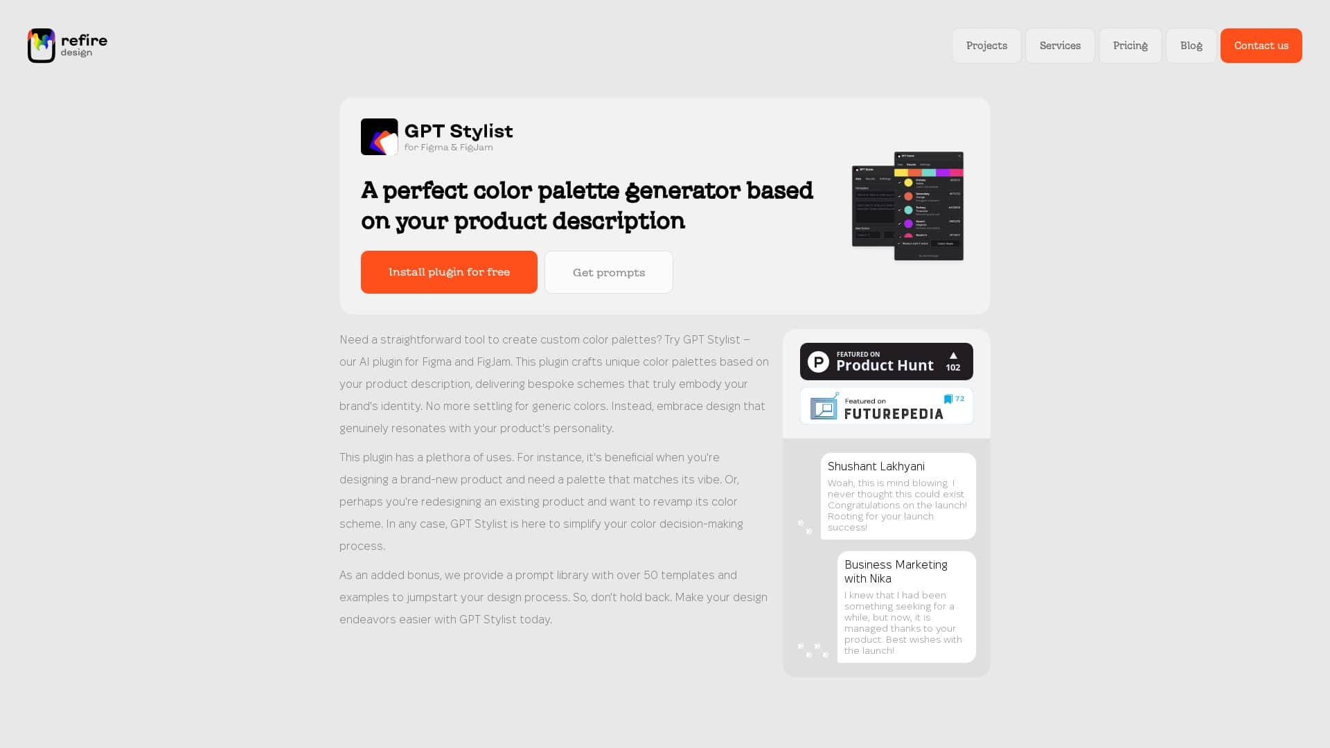 GPT Stylist | Create Custom Color Palettes with AI | Futureen