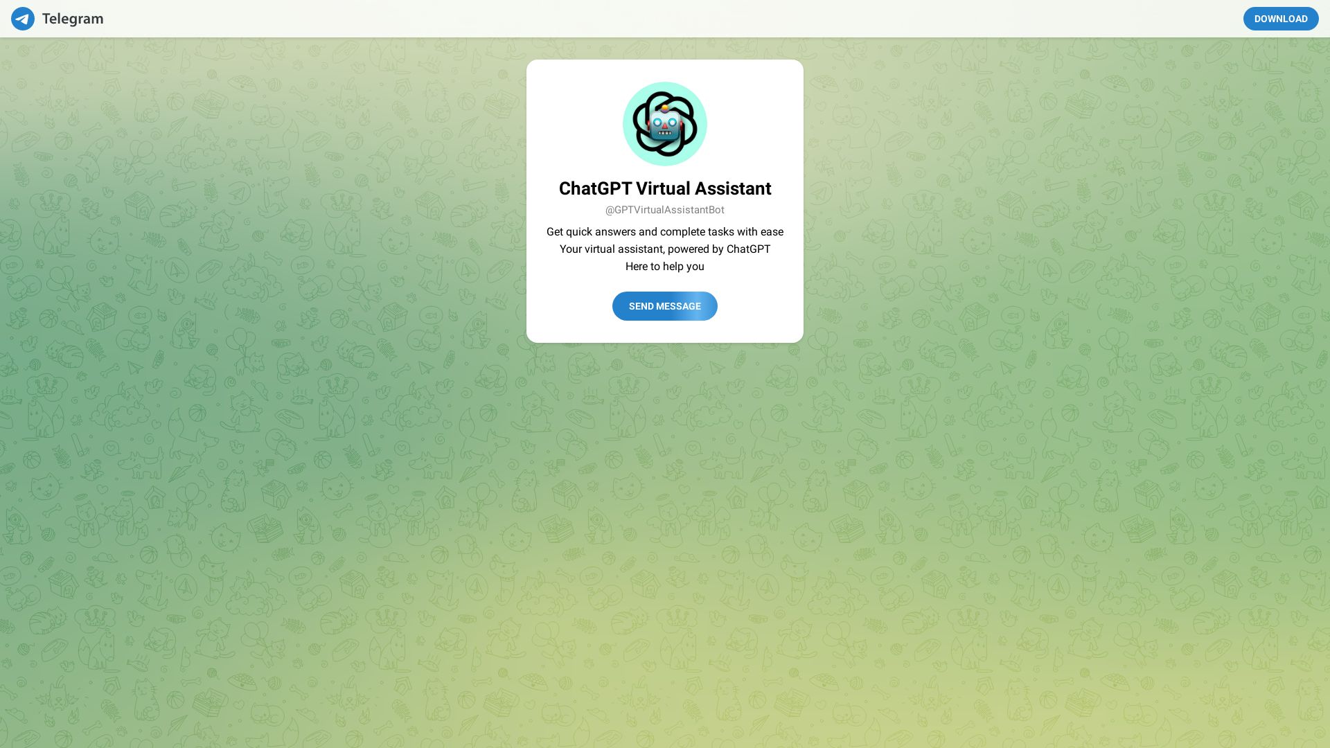 GPTVirtualAssistantBot | Your Assistant for Messaging Apps | Futureen