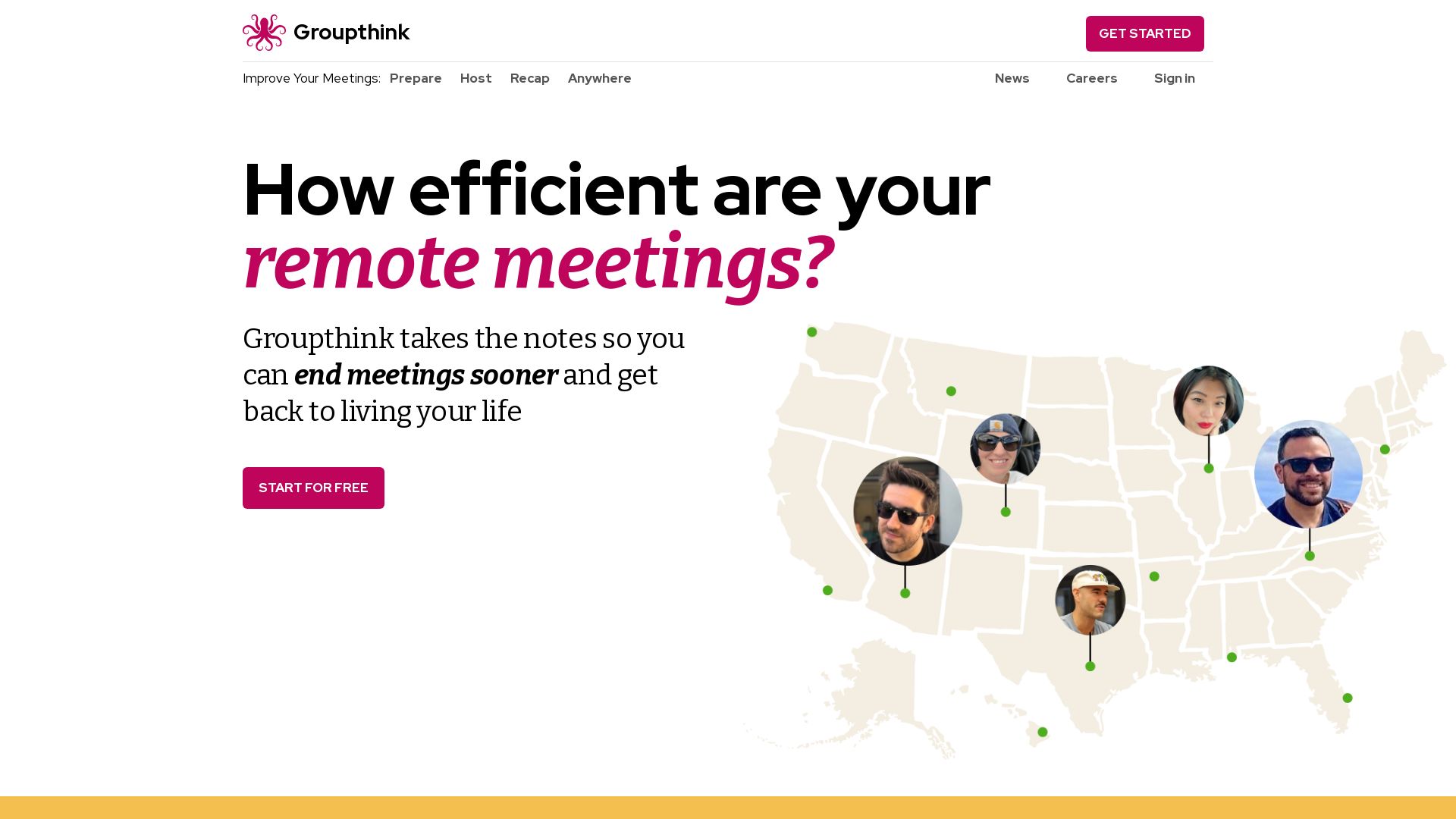 Groupthink | Host efficient remote meetings with automated notes | Futureen