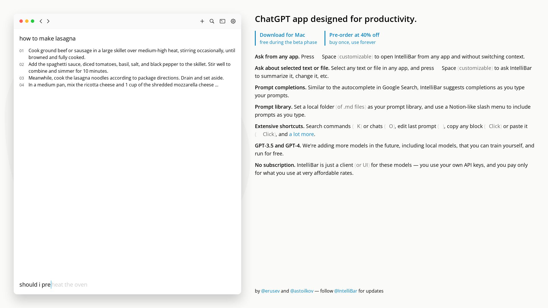 IntelliBar | Boost Productivity with the ChatGPT App | Futureen