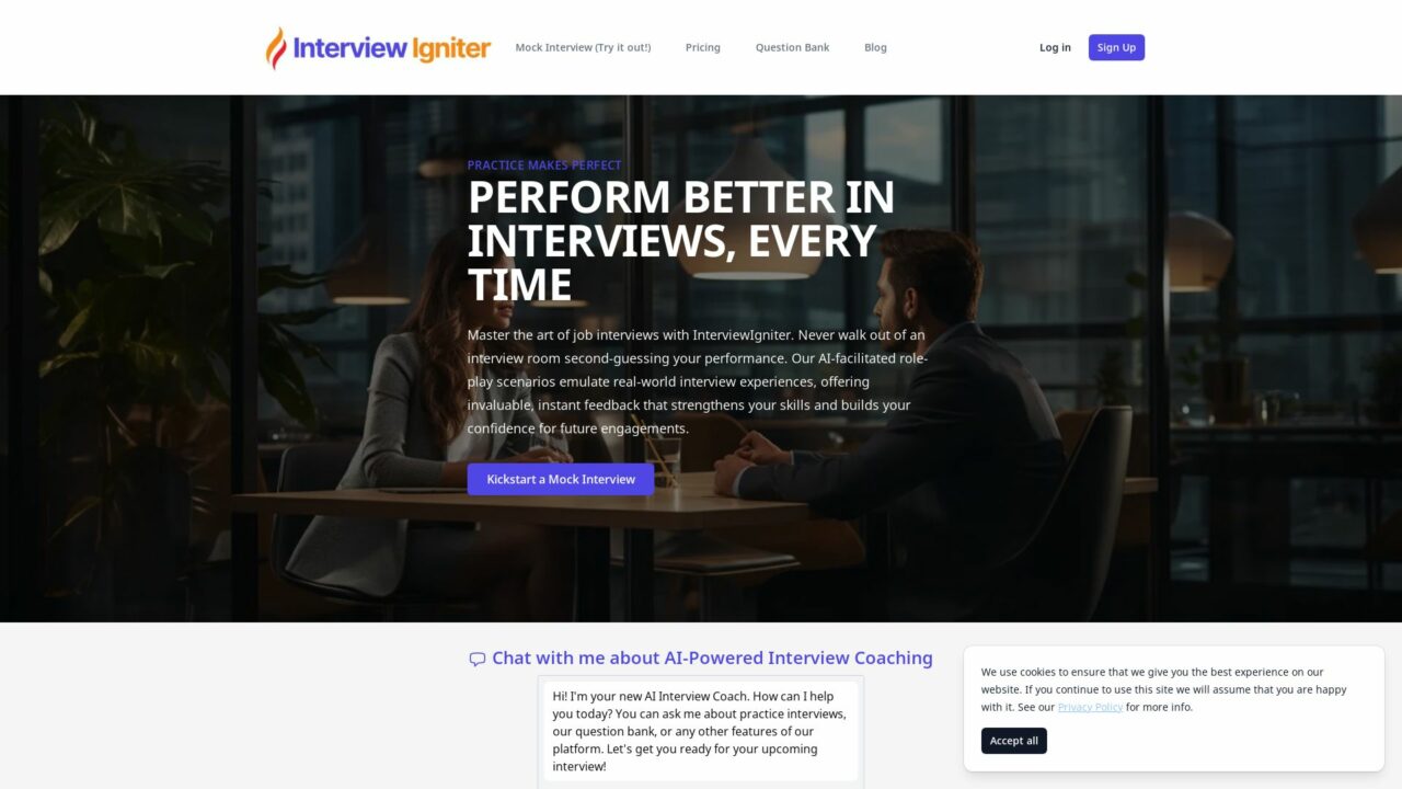 InterviewIgniter | Ace Your Interviews with AI Coaching | Futureen