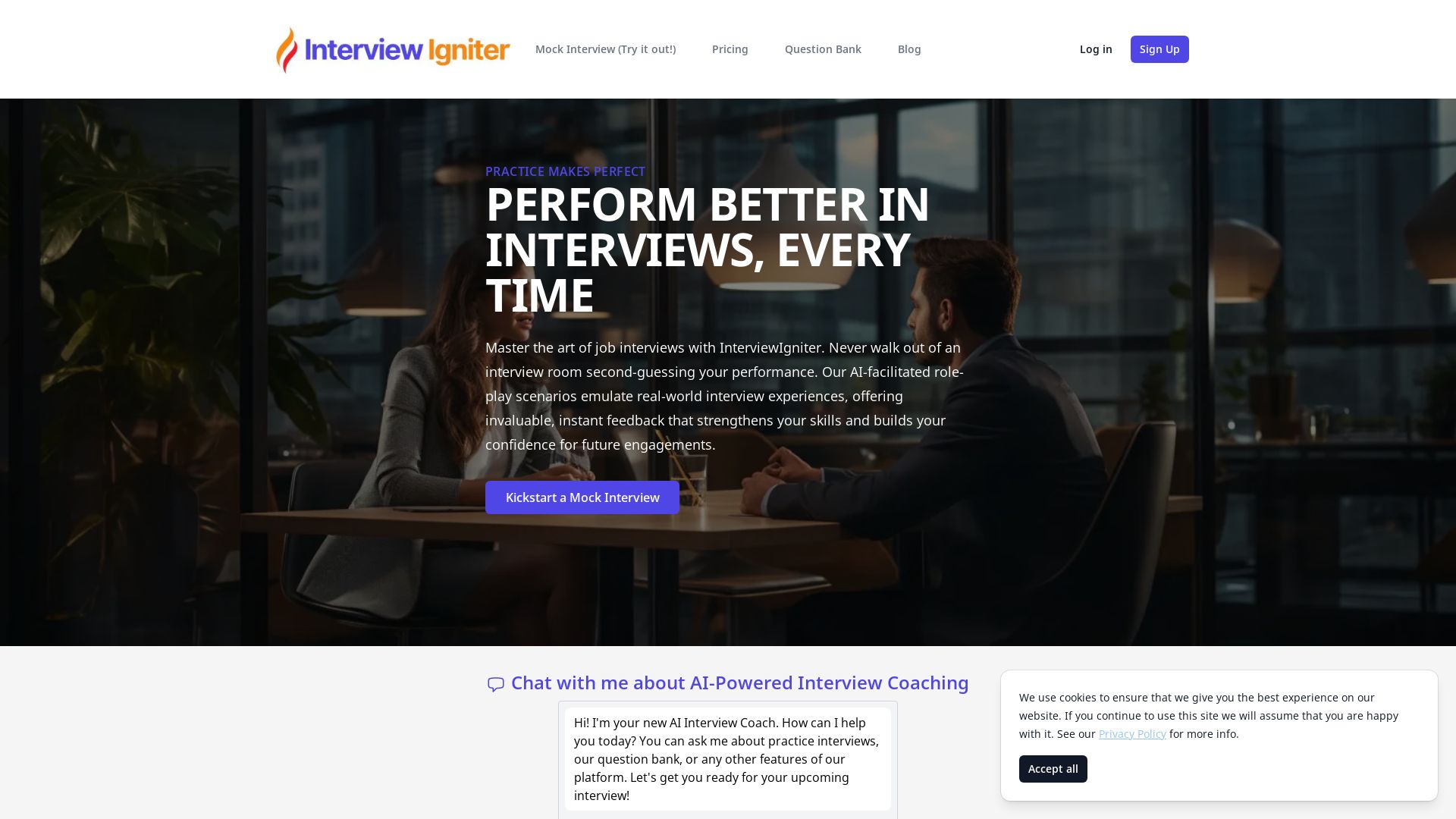 InterviewIgniter | Ace Your Interviews with AI Coaching | Futureen