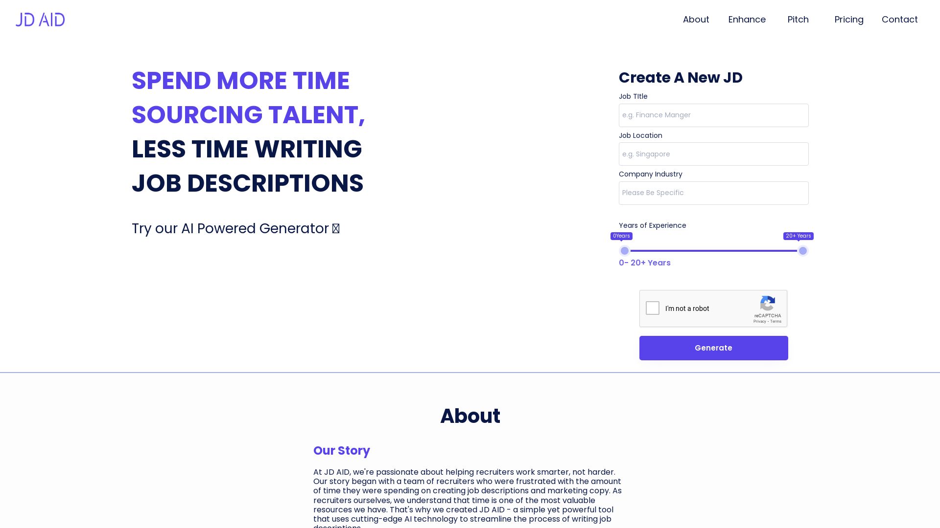 JDAID | Streamline Job Descriptions Using AI | Futureen