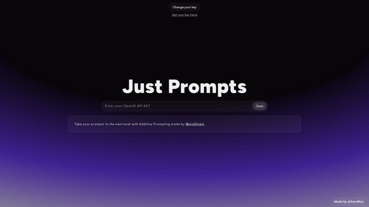 Just Prompts 🚀 Optimize user prompts for advanced output | Futureen