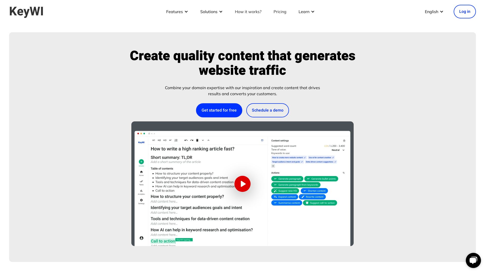 KeyWI | Create High-Ranking Content Quickly | Futureen