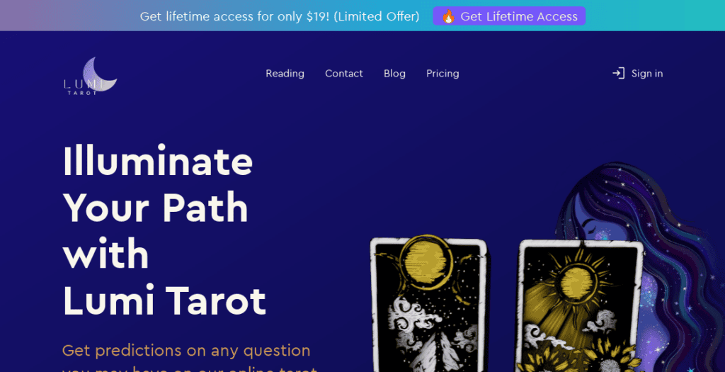 Lumi Tarot | Personalized Readings & Interactive 3D Experience | Futureen