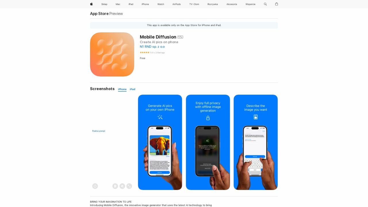 Mobile Diffusion | Browse and Download on the App Store | Futureen