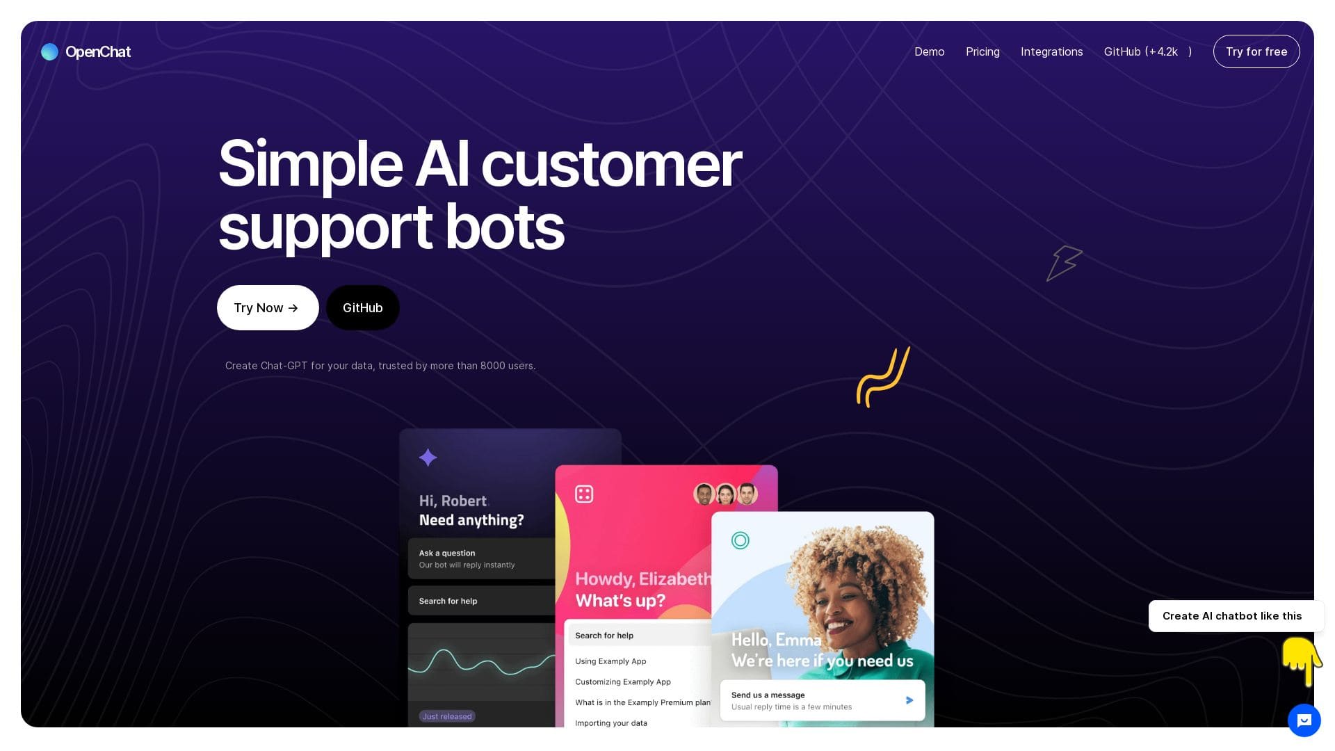 OpenChat | Create an AI Customer Support Chatbot Quickly | Futureen