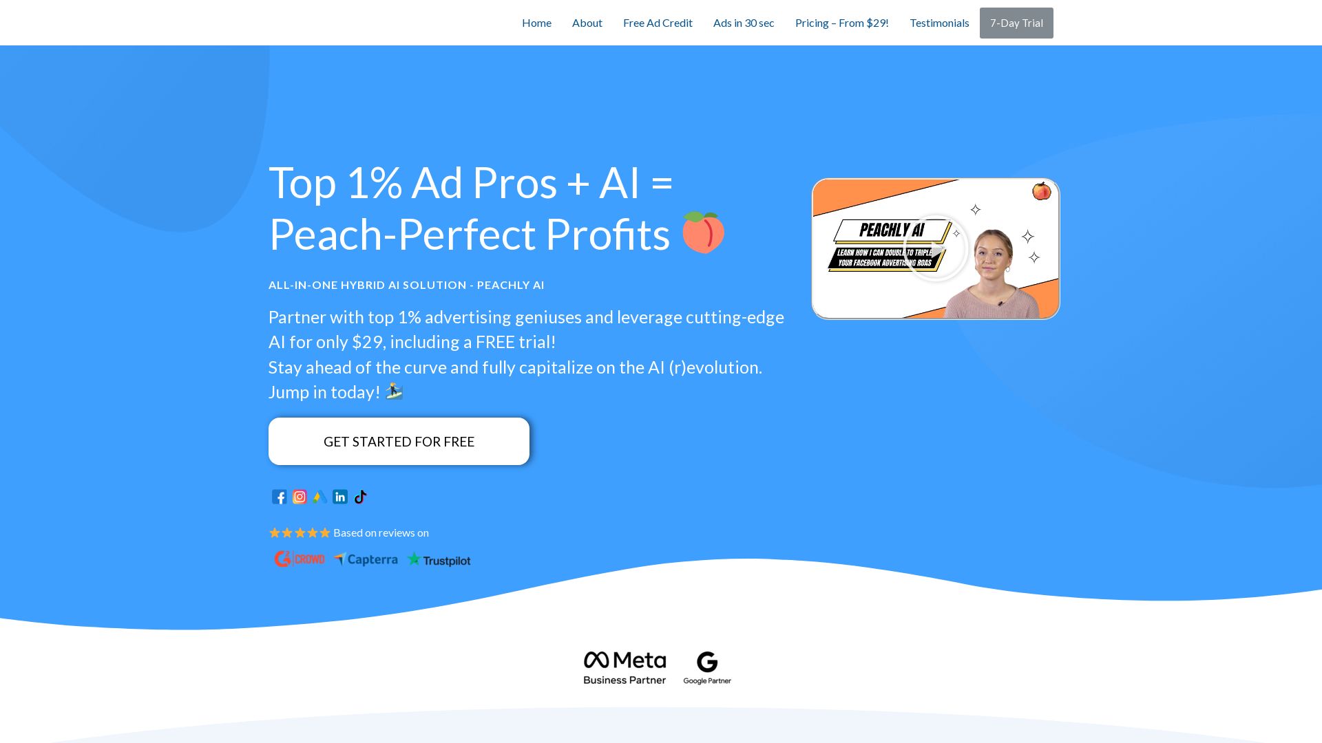 Peachly AI | Partner with Top Ad Pros + AI Solutions | Futureen