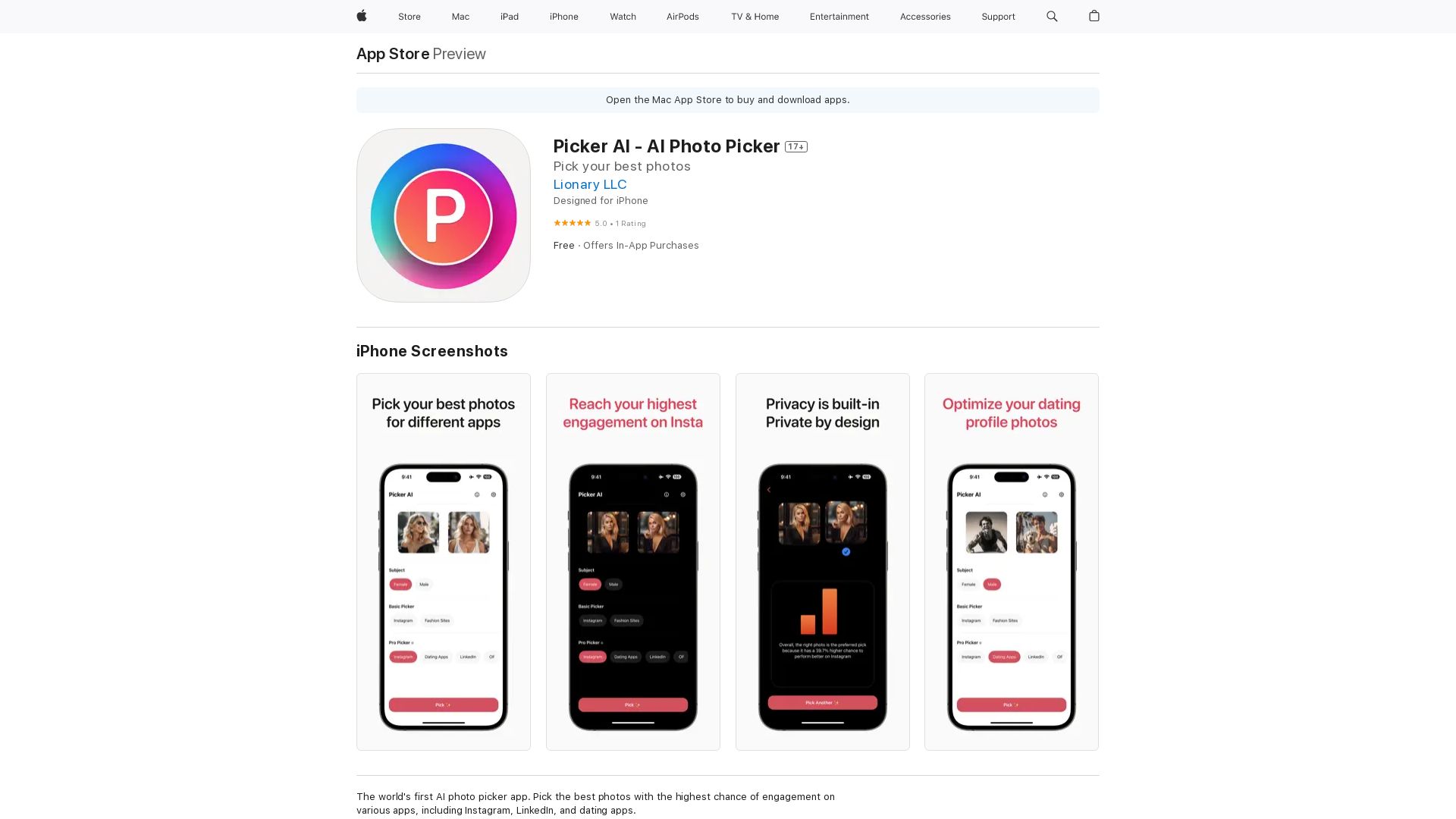 Picker AI | Efficient iOS Photo Management | Futureen