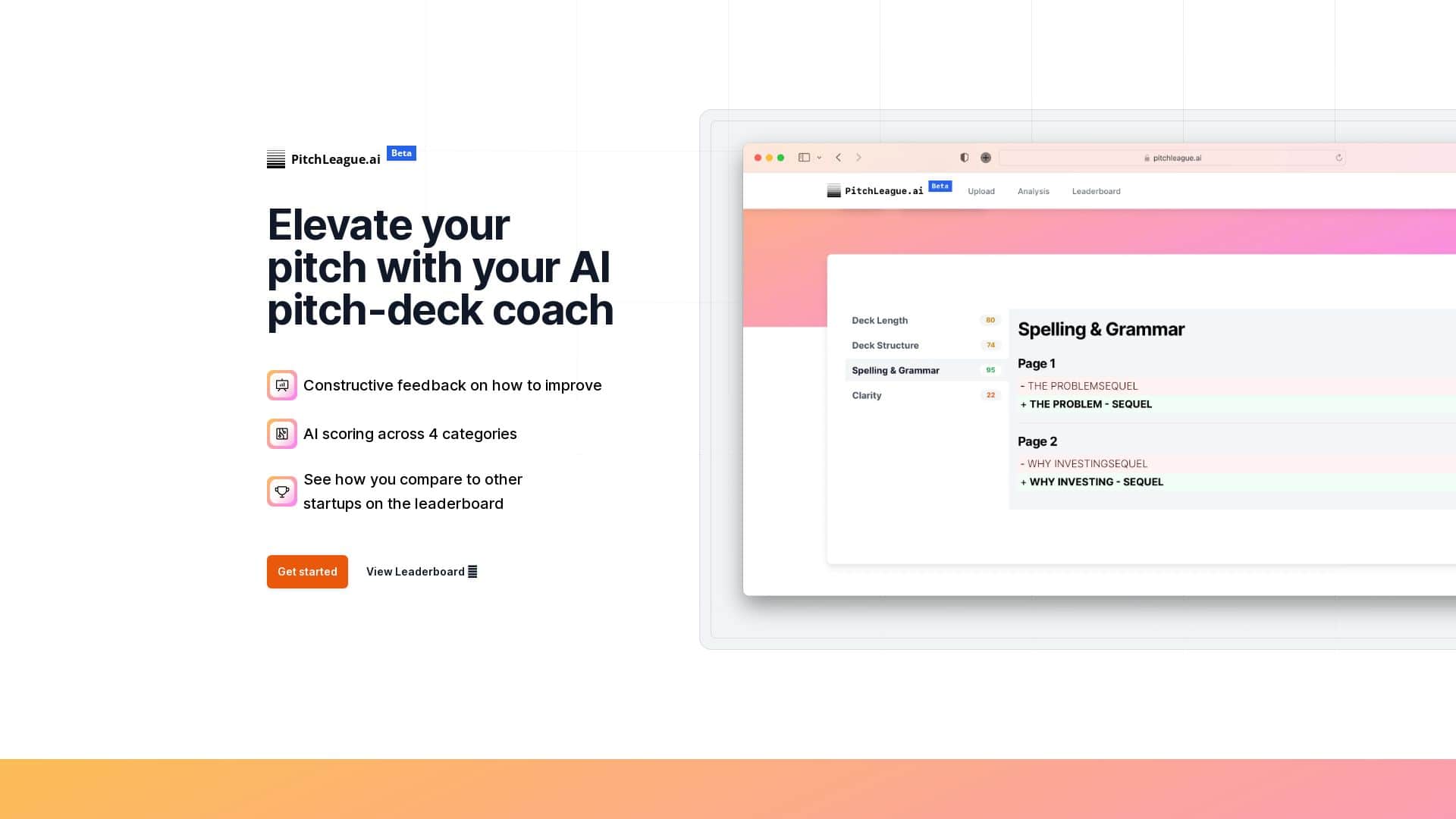 PitchLeague.ai | Elevate Your Pitch with AI Feedback | Futureen
