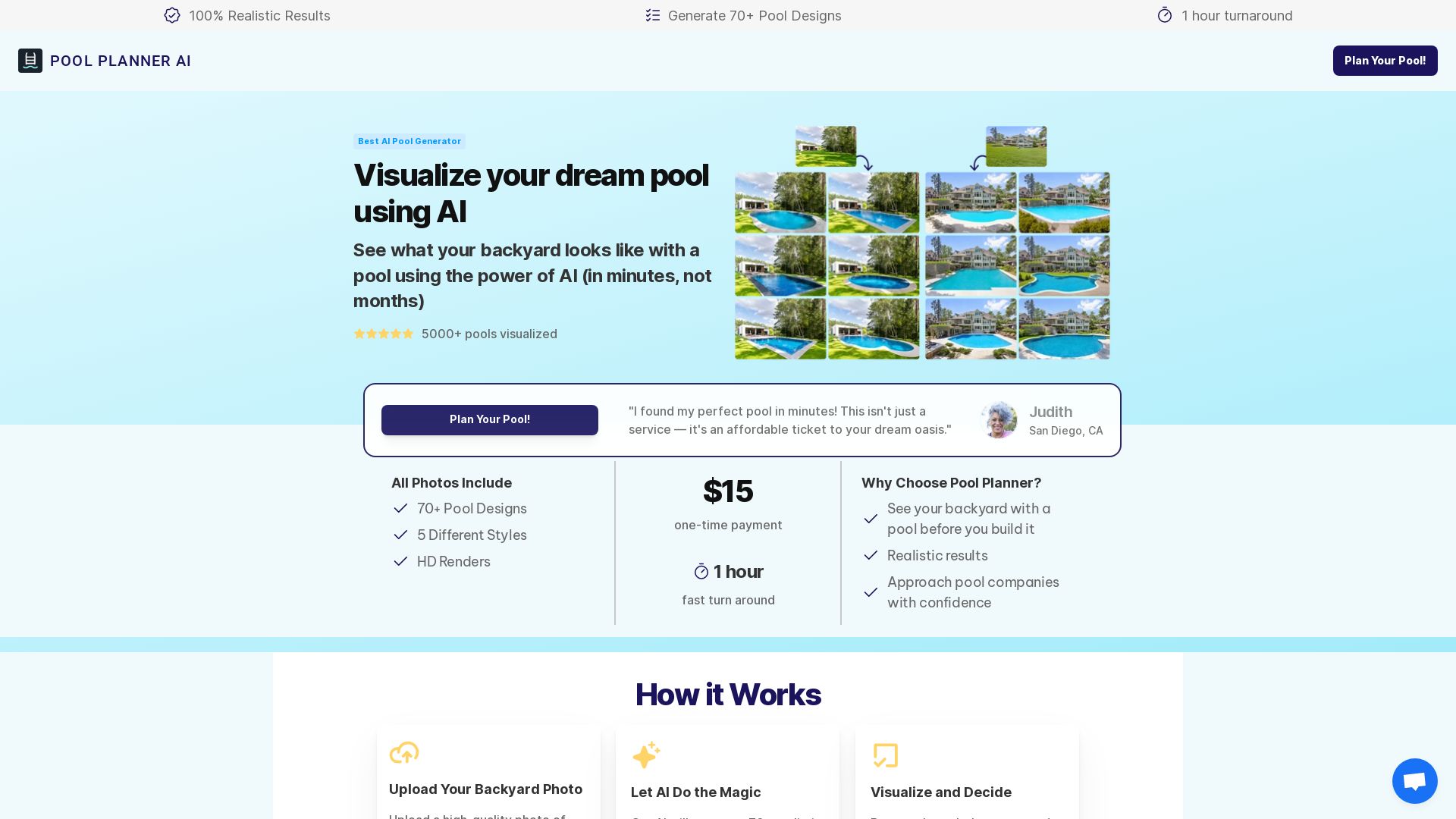 Pool Planner AI | Visualize Your Dream Pool with AI | Futureen