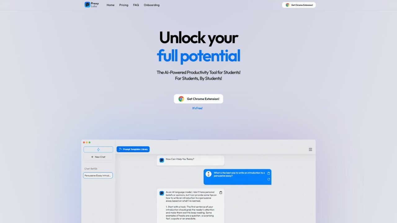 Praxy Labs | AI Productivity Tool for Assisted Studying | Futureen