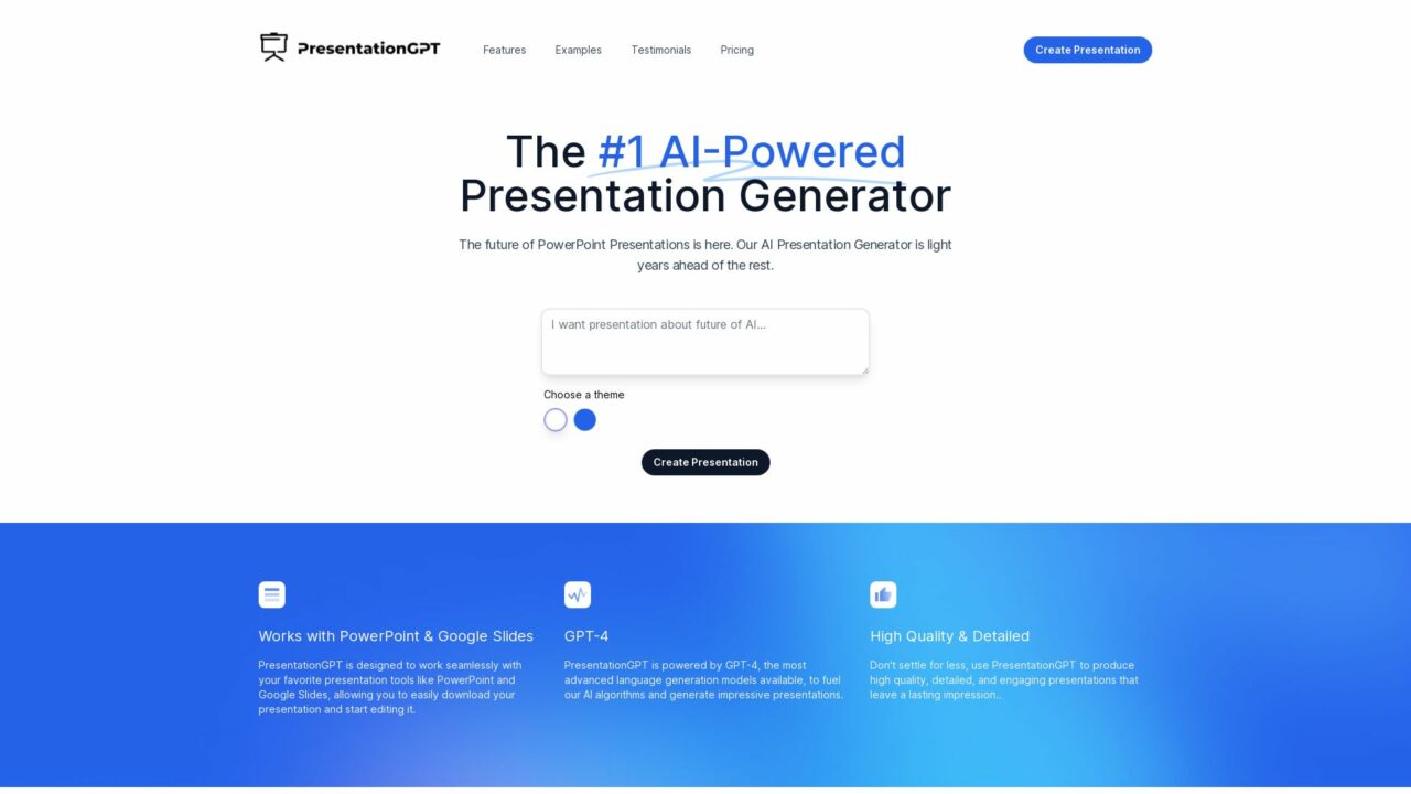 PresentationGPT | Create Impressive Presentations with AI | Futureen