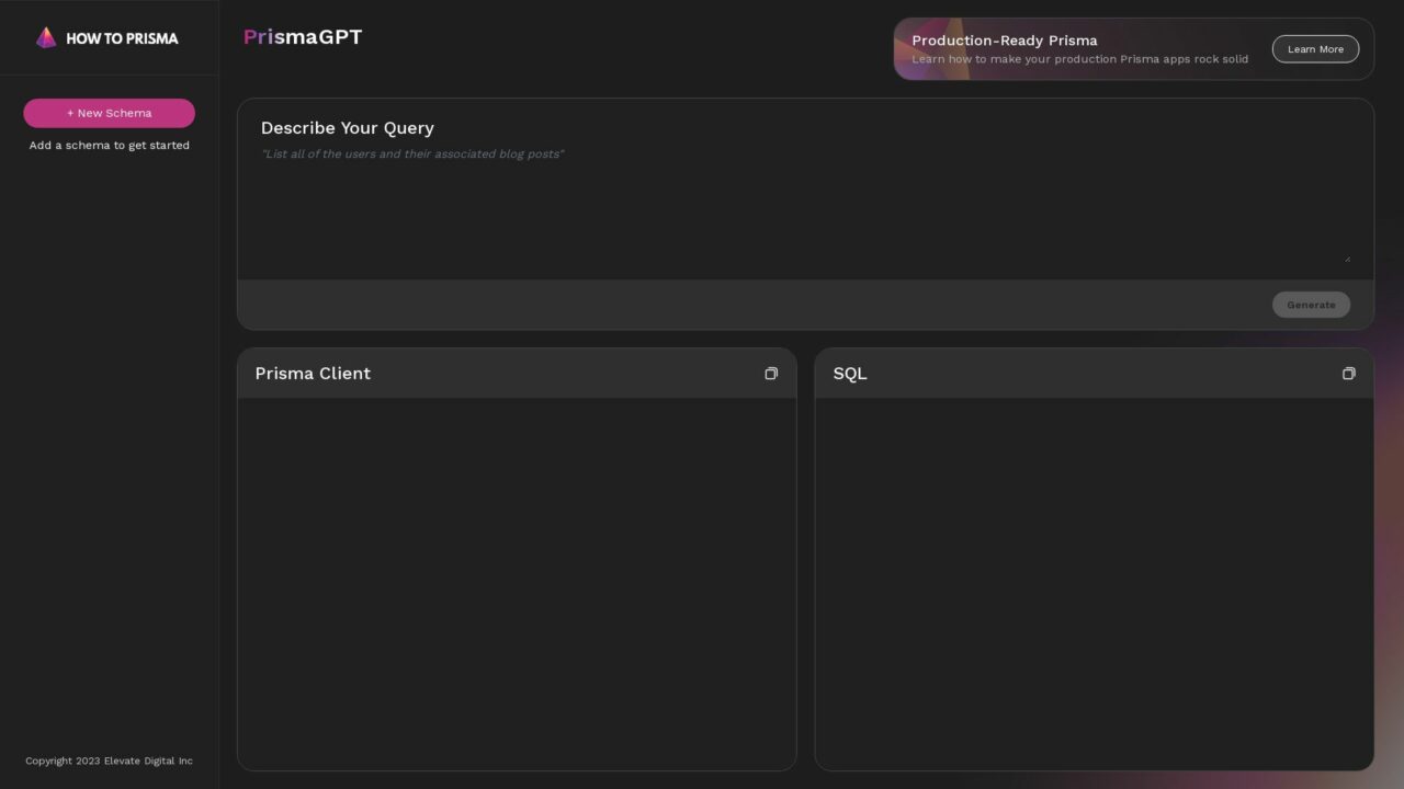 PrismaGPT | Query Prisma Schema | Futureen