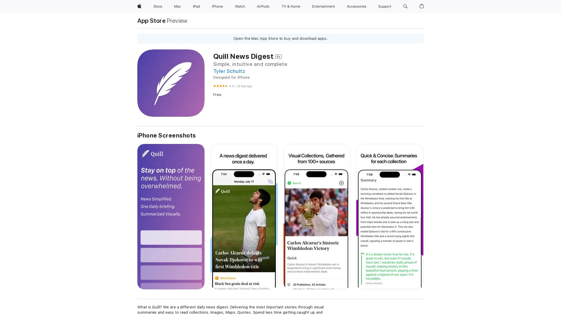 Quill | Apple’s Top News Summaries App | Futureen