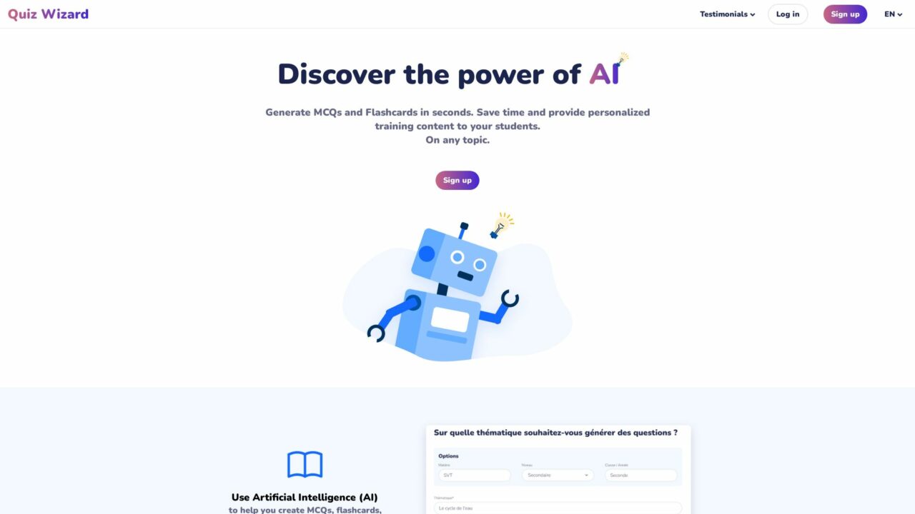 Quiz Wizard 🧠 Create Personalized Quizzes & Flashcards Instantly | Futureen