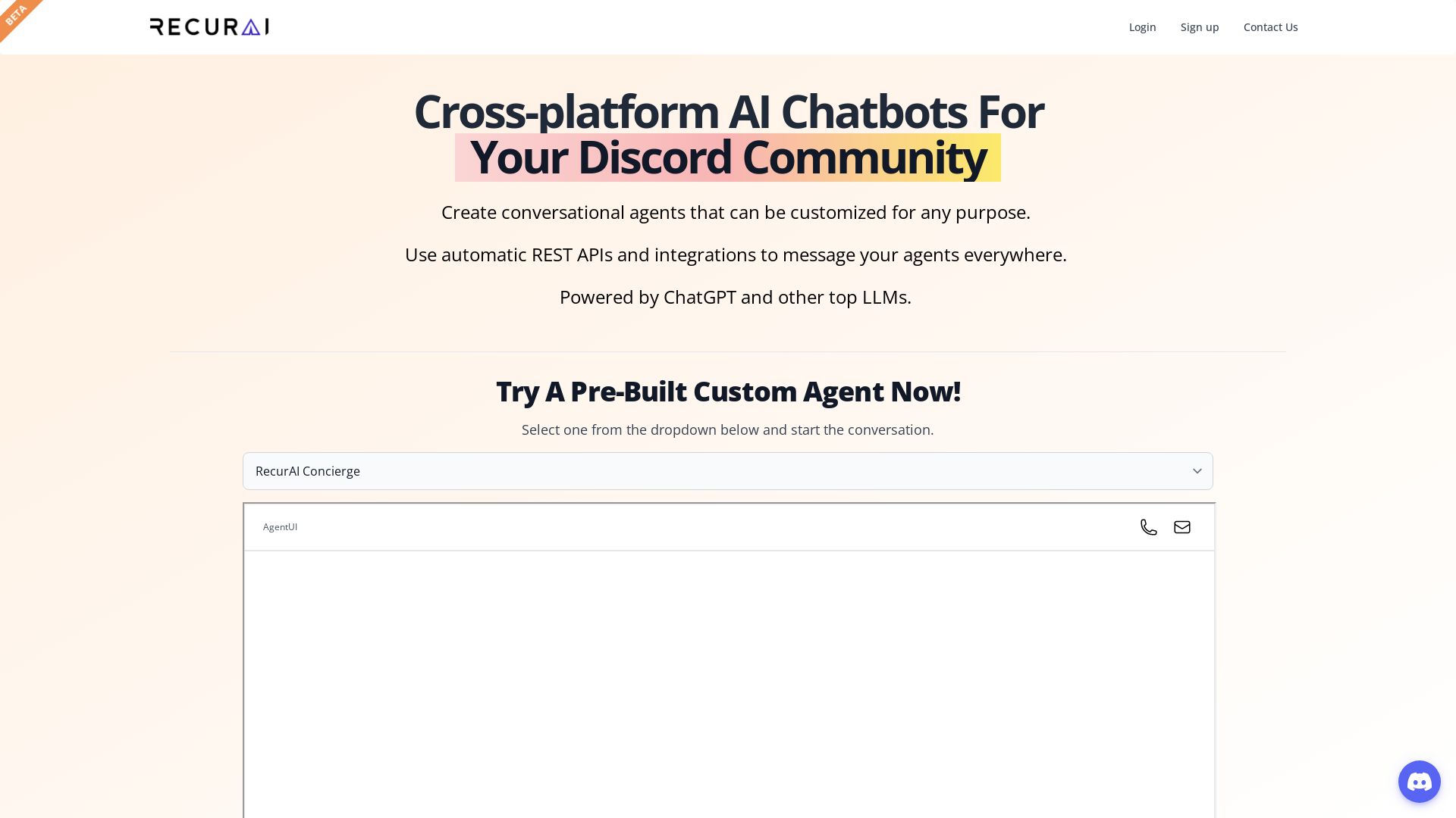 RecurAI | Easy Creation of Advanced Chatbots | Futureen