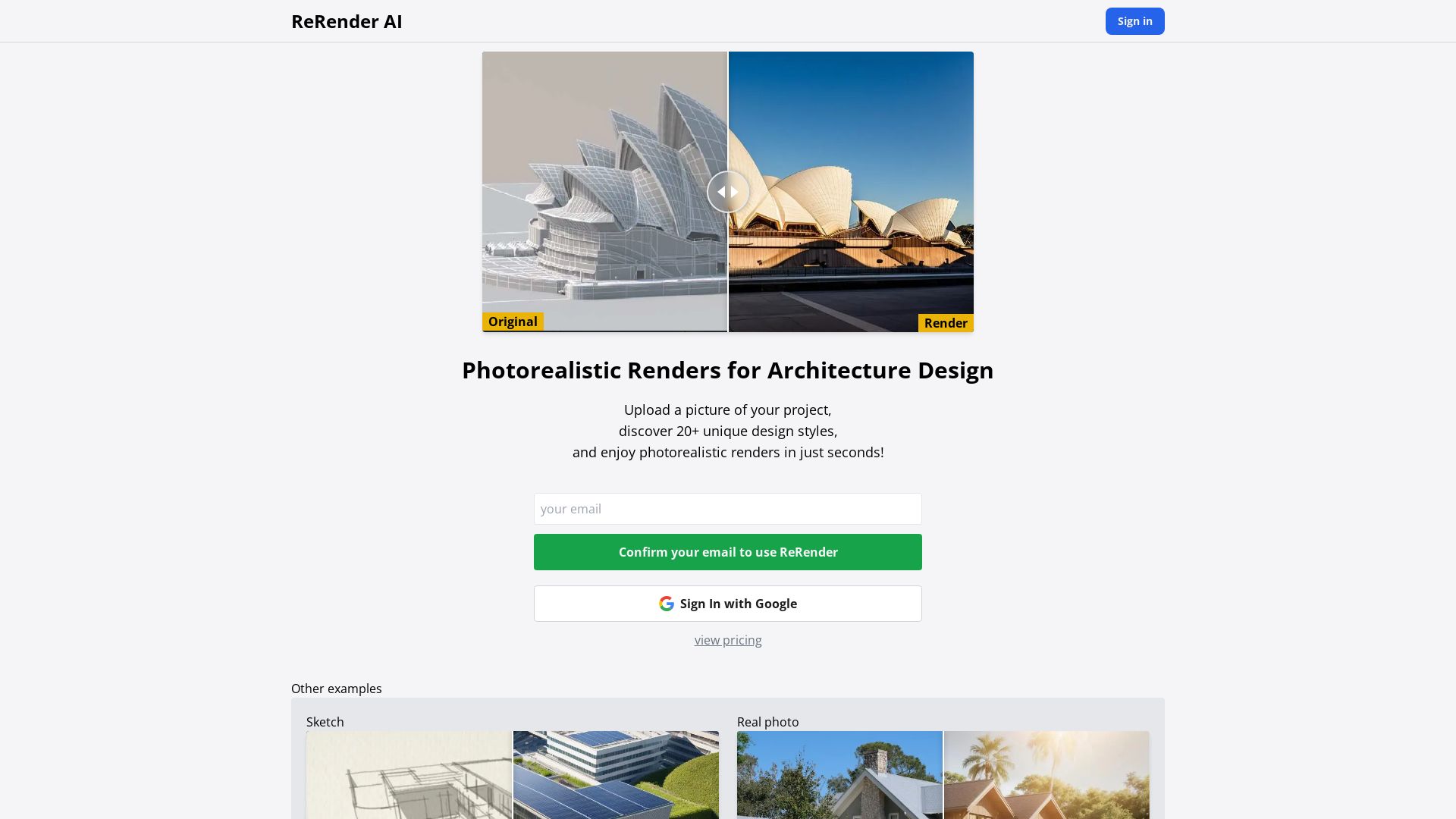 ReRender AI | Instant Renders for Architecture | Futureen