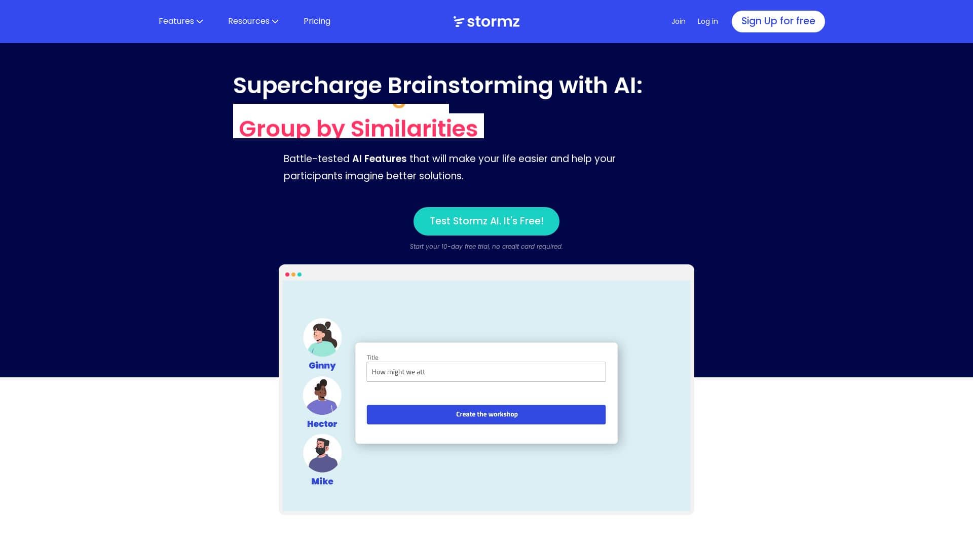 Stormz AI | Supercharge Brainstorming with AI | Futureen
