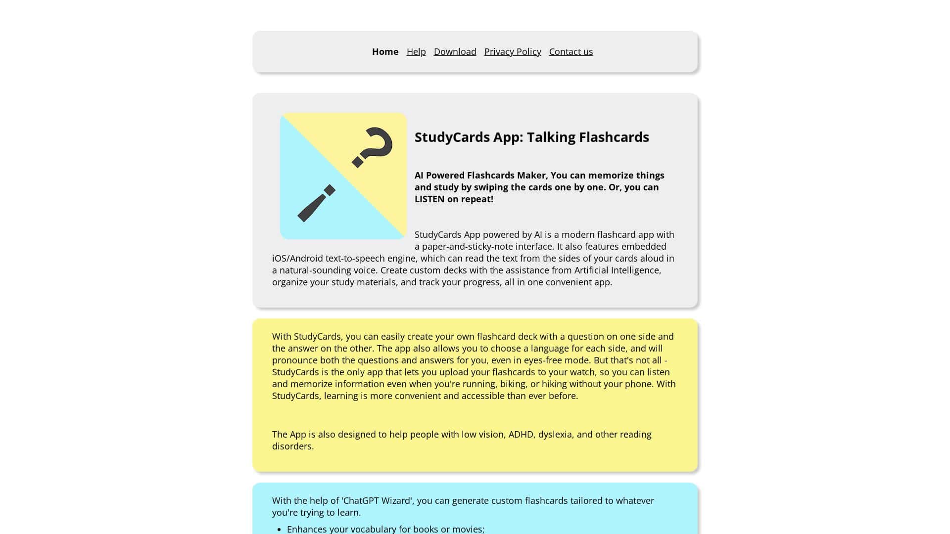 StudyCards | Create Your Own Talking Flashcards | Futureen