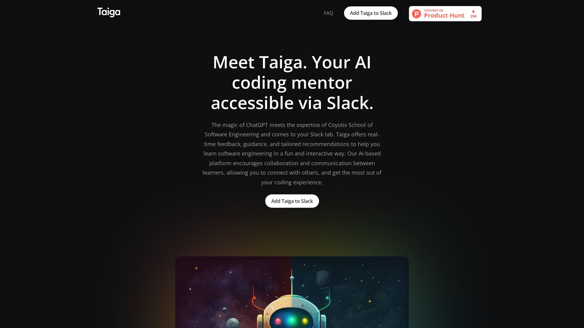 Taiga | Real-time coding help for Slack users | Futureen