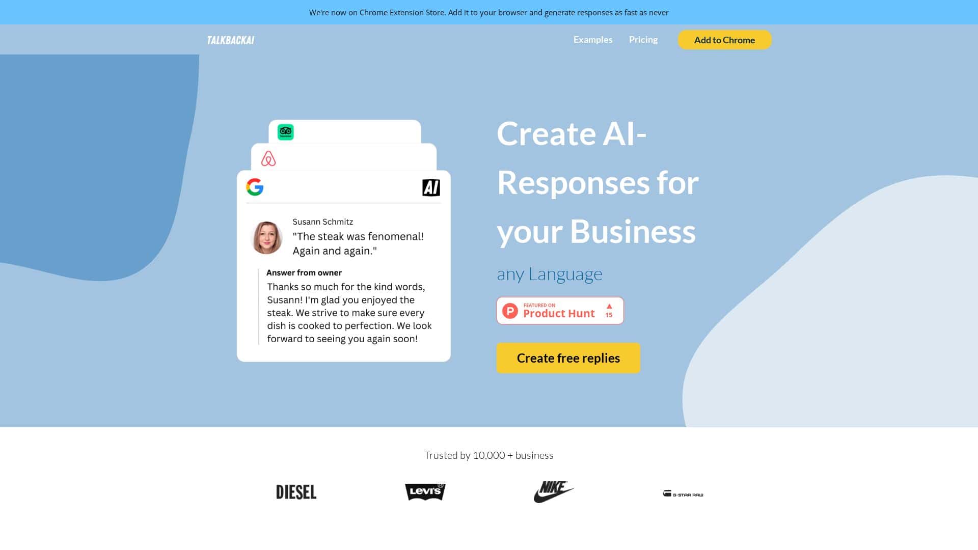 TalkbackAI | Transforming AI Response Generation for Reviews | Futureen