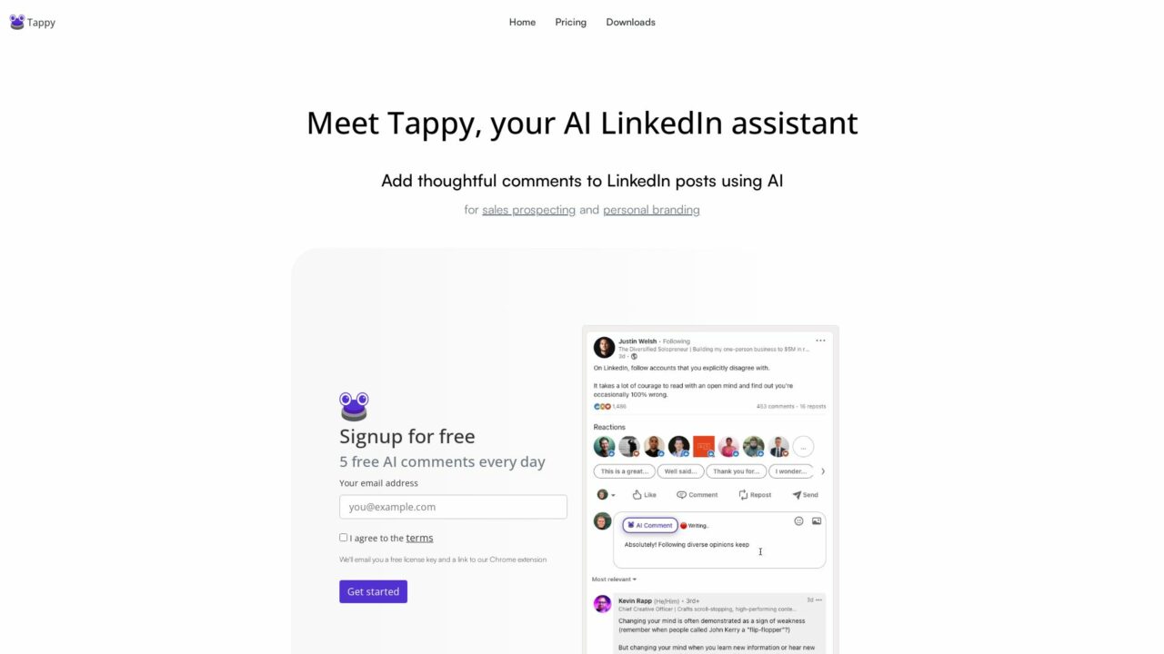 Tappy.ai | Boost LinkedIn Engagement and Sales Prospecting | Futureen