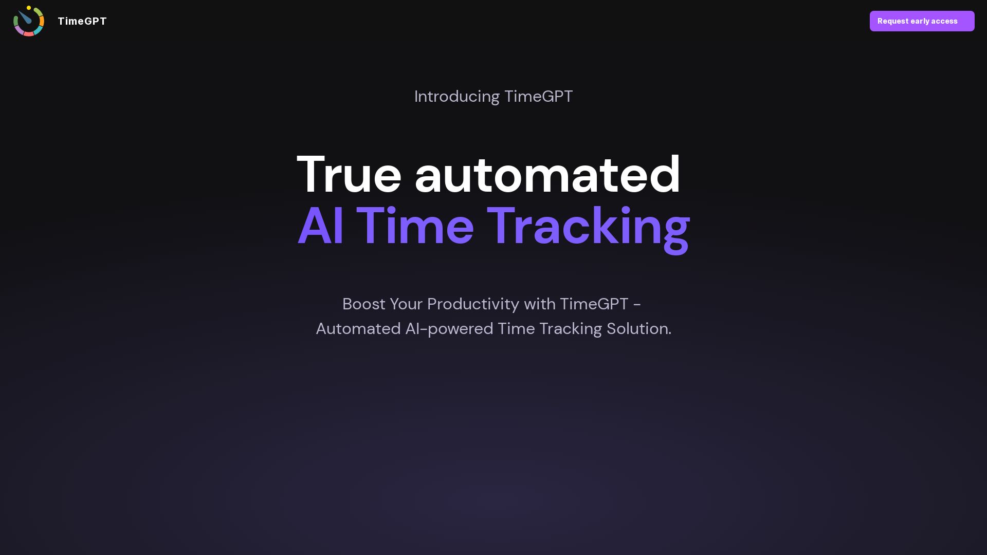 TimeGPT | Boost Productivity with AI Time Tracking | Futureen