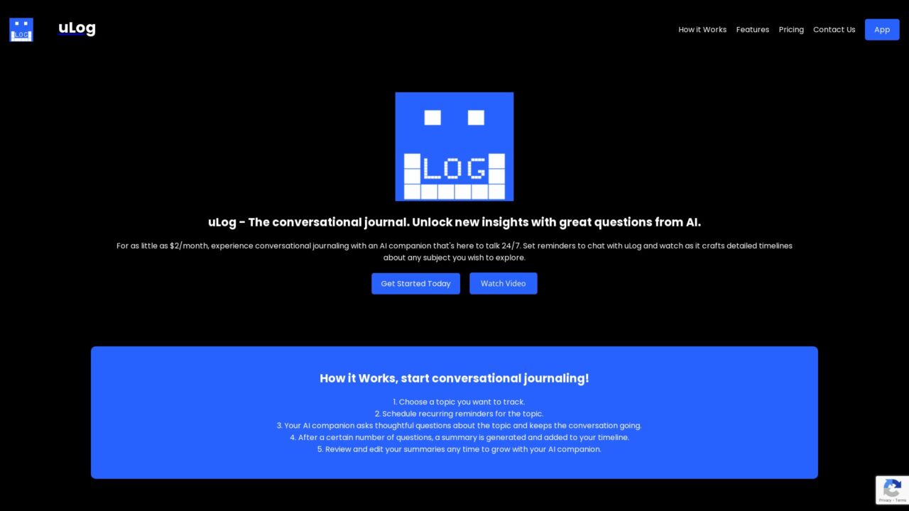 uLog.ai | Intelligent Conversational Journaling Companion | Futureen