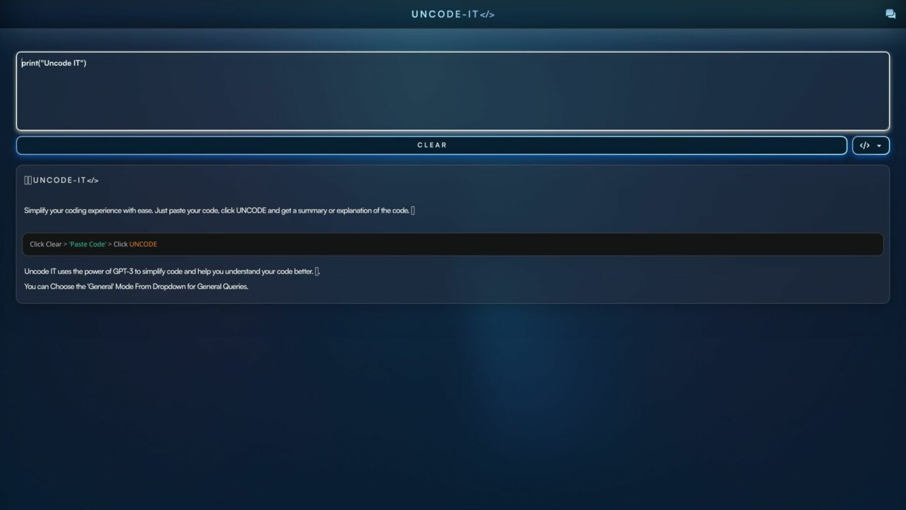 UNCODE-IT | Simplified Code Explanations | Futureen