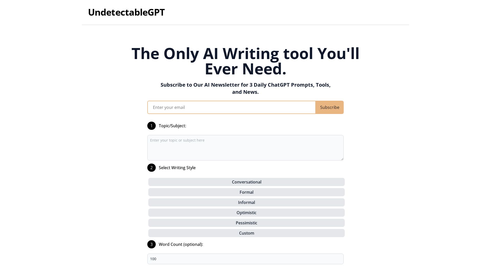UndetectableGPT | The Best AI Writing Tool | Futureen