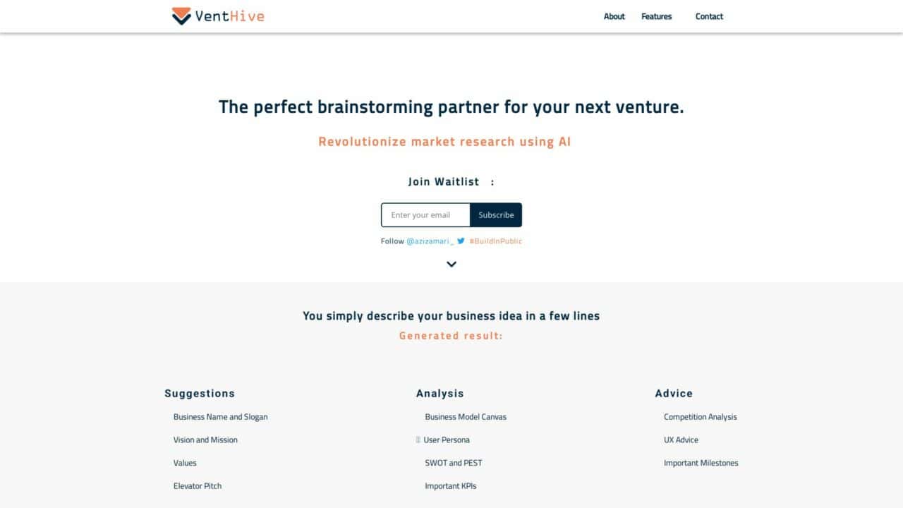 VentHive | Business Research and Ideation Made Simple | Futureen
