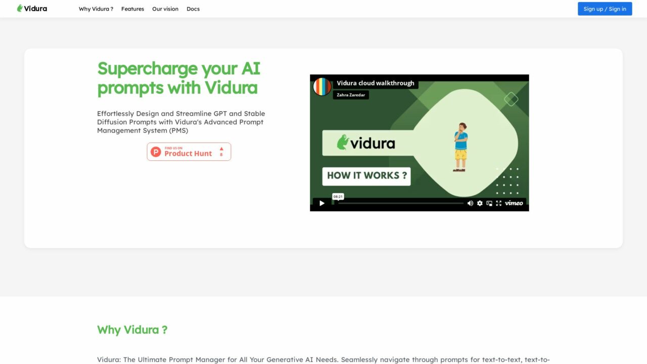 Vidura 🚀 Supercharge Your AI Prompts with Vidura | Futureen
