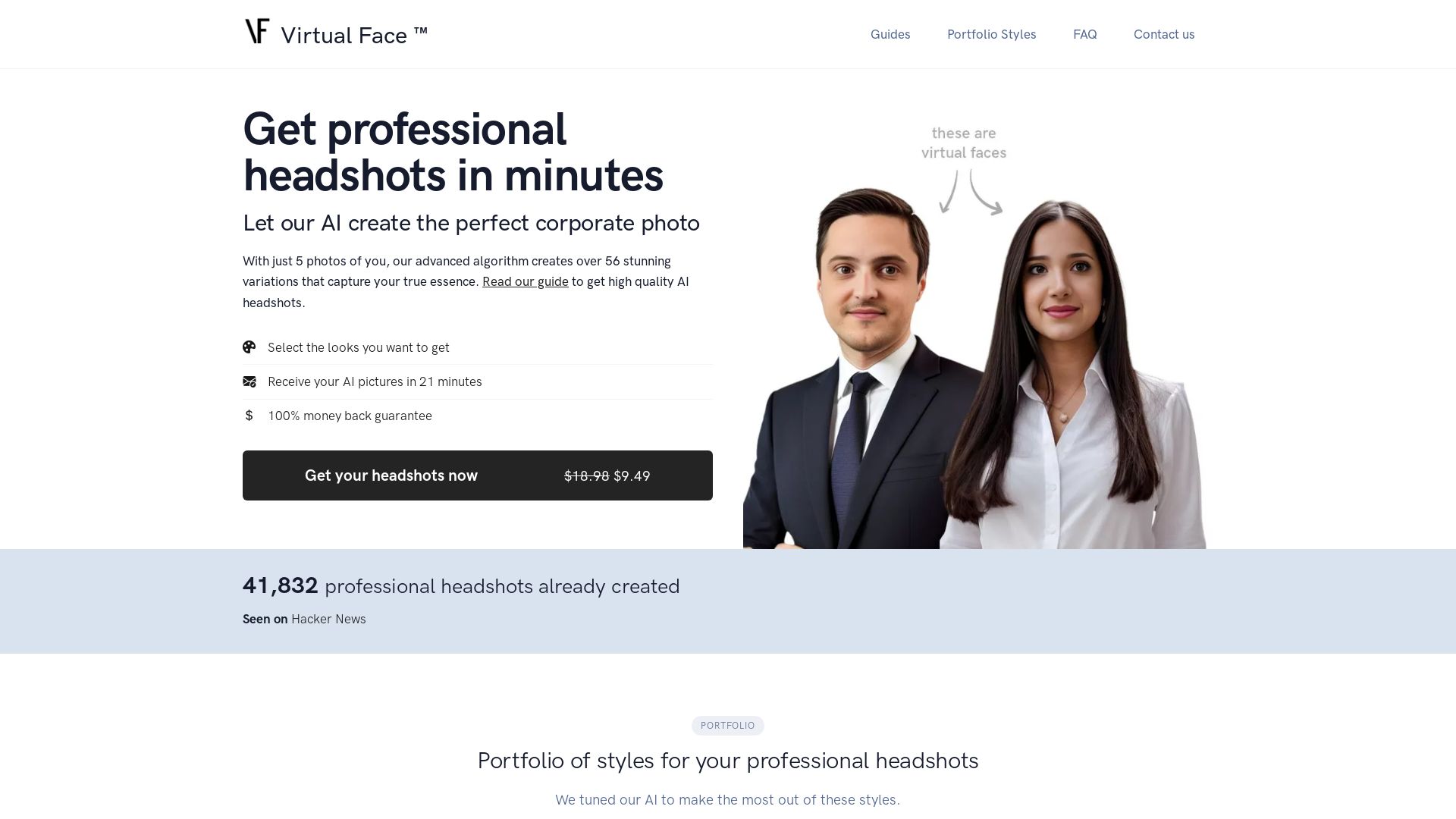 Virtual Face AI | Get Professional Headshots Quickly | Futureen