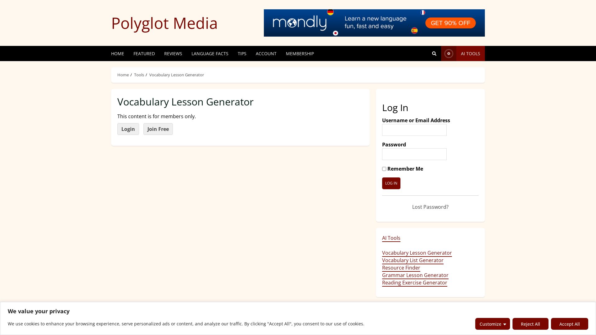 Vocabulary Lesson Generator | Create Engaging Lessons Easily | Futureen