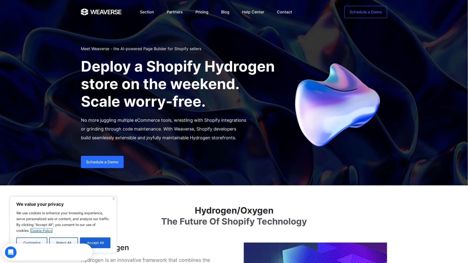 Weaverse | Next Gen Shopify Hydrogen Theme Customizer | Futureen