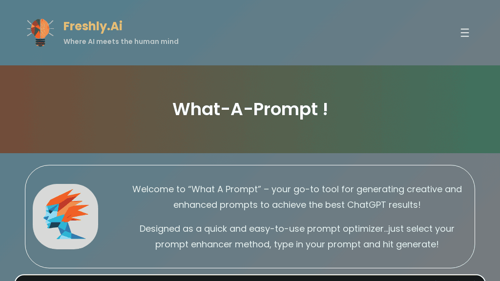 Freshly.ai | Enhance ChatGPT Responses with Better Prompts | Futureen