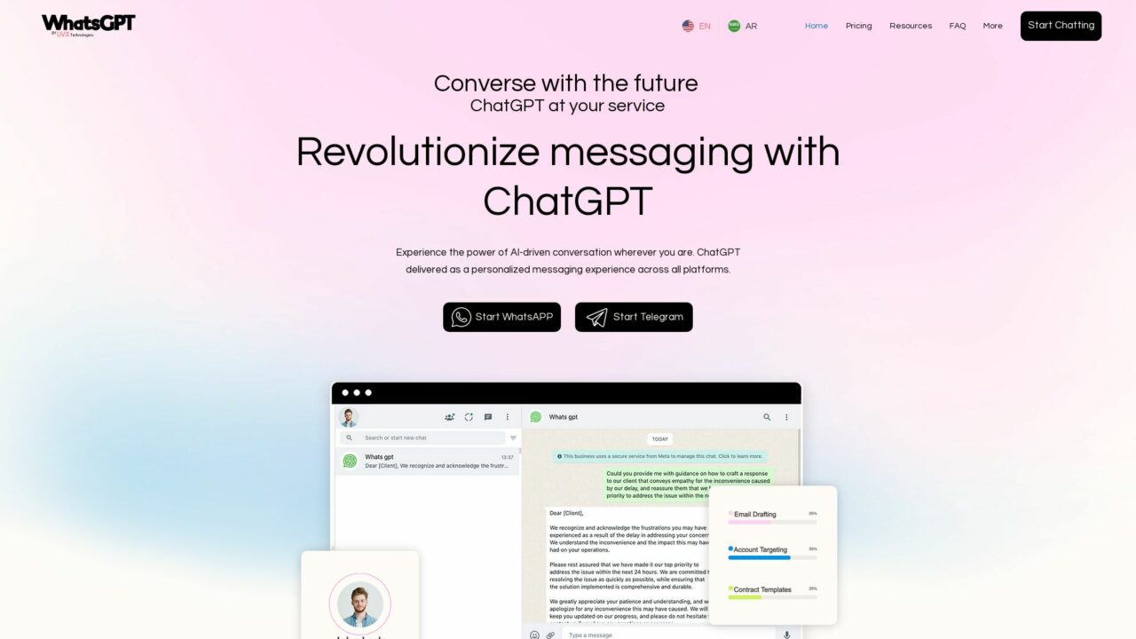 WhatsGPT 🤖 Revolutionize messaging with AI-driven ChatGPT | Futureen