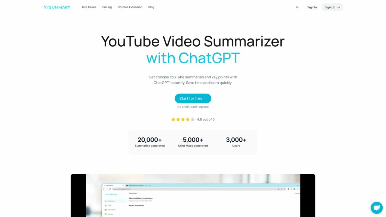 YTSummary | Get instant concise YouTube summaries | Futureen