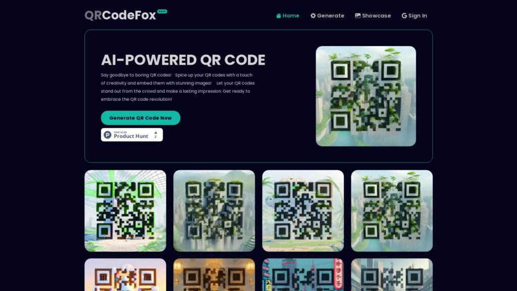 QRCodeFox 🎨 Transform QR Codes with AI-Powered Creativity | Futureen
