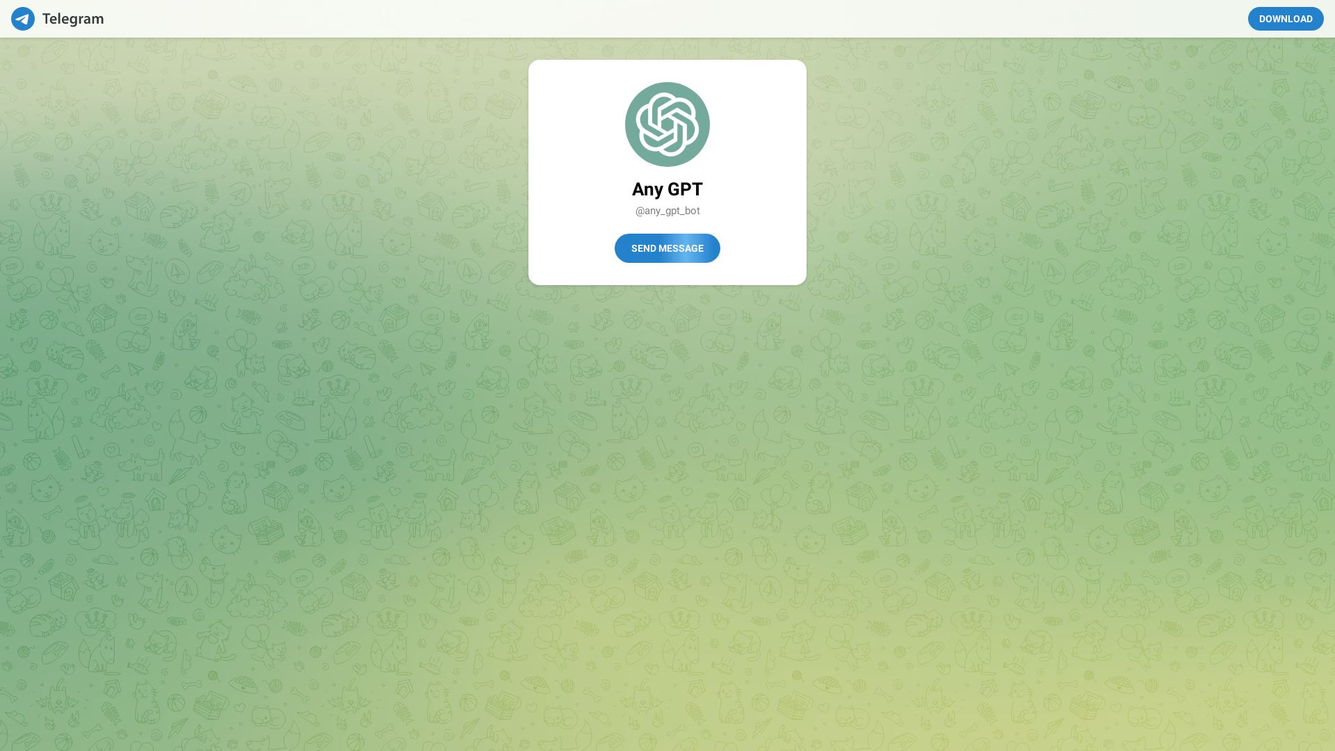 AnyGPT | ChatGPT for Telegram | Futureen