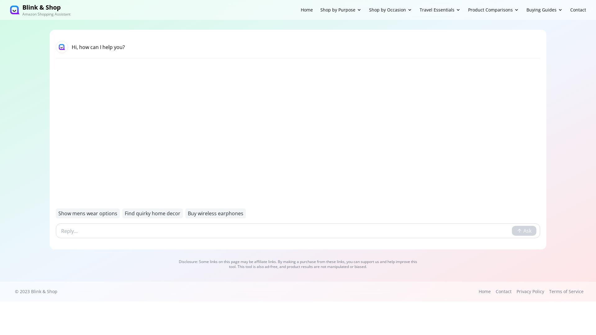 Blink | AI Shopping Assistant for Personalized Experience | Futureen