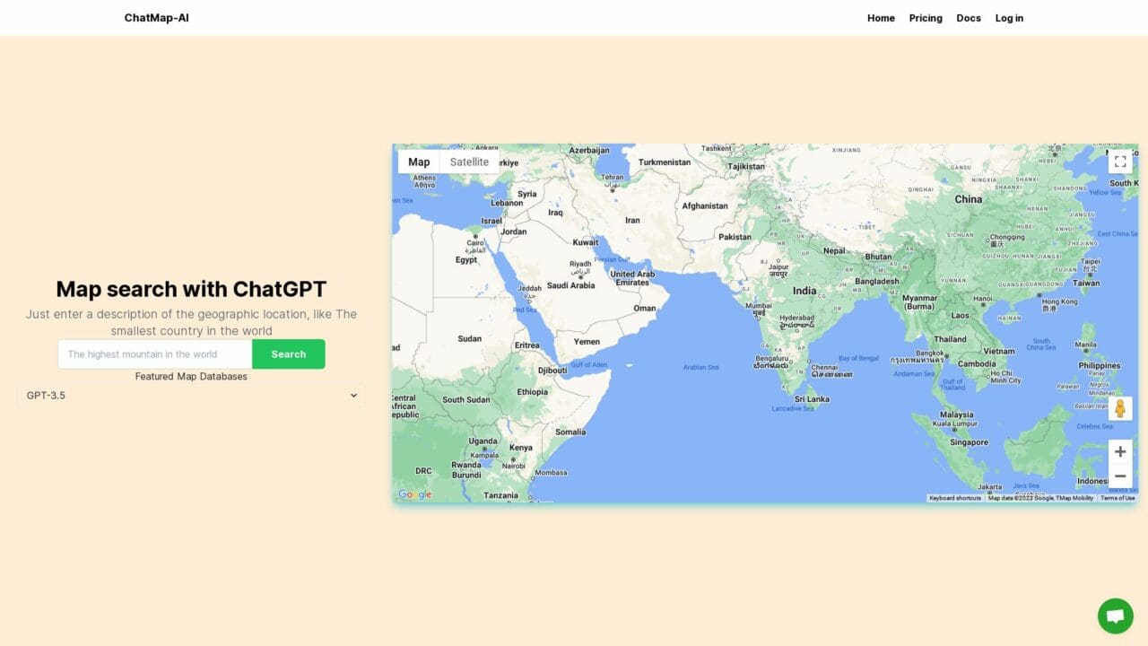 ChatMap-AI 🌍 Search Locations with Natural Language | Maps | Futureen